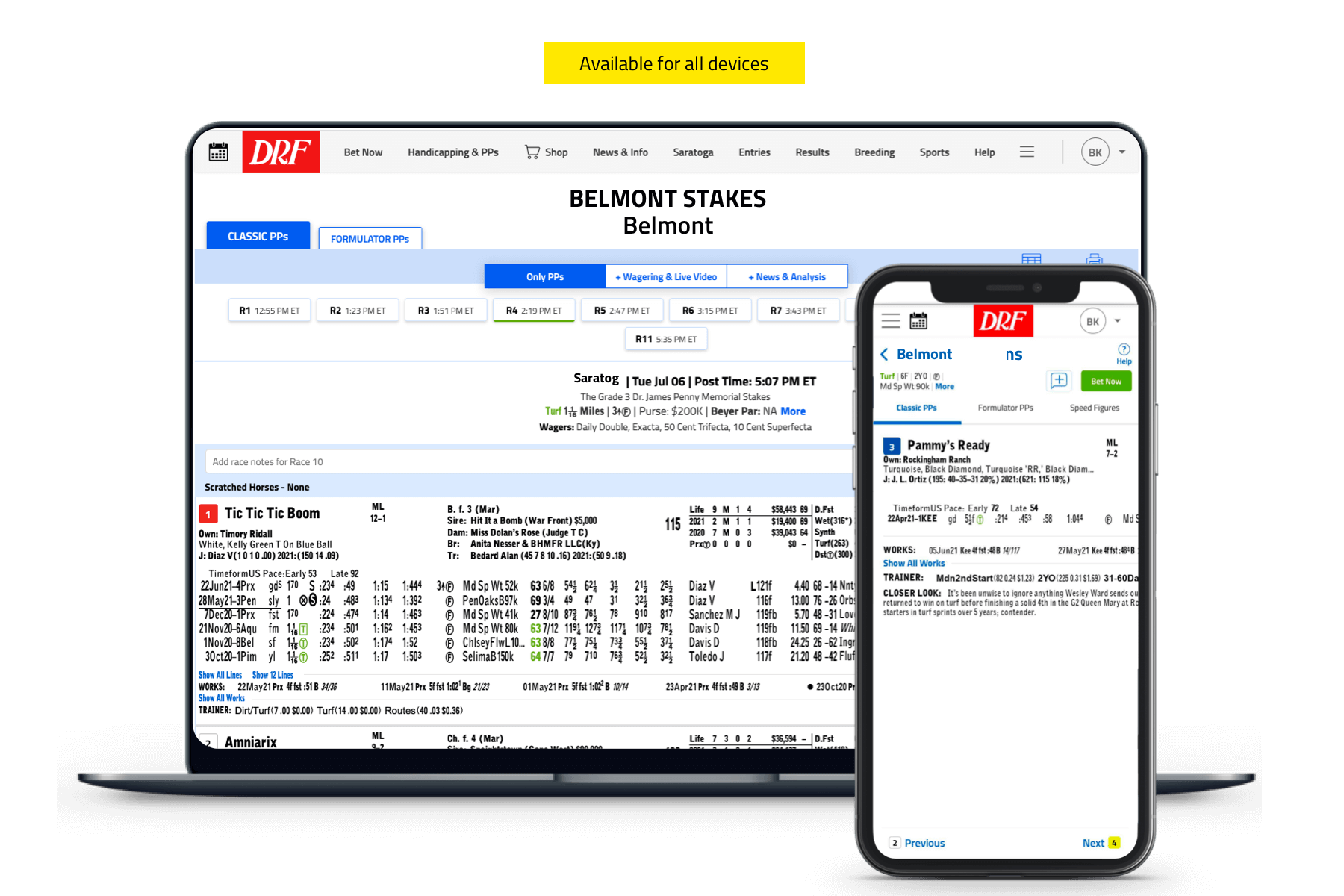 Belmont Stakes Past Performances (PPs) Packages | DRF